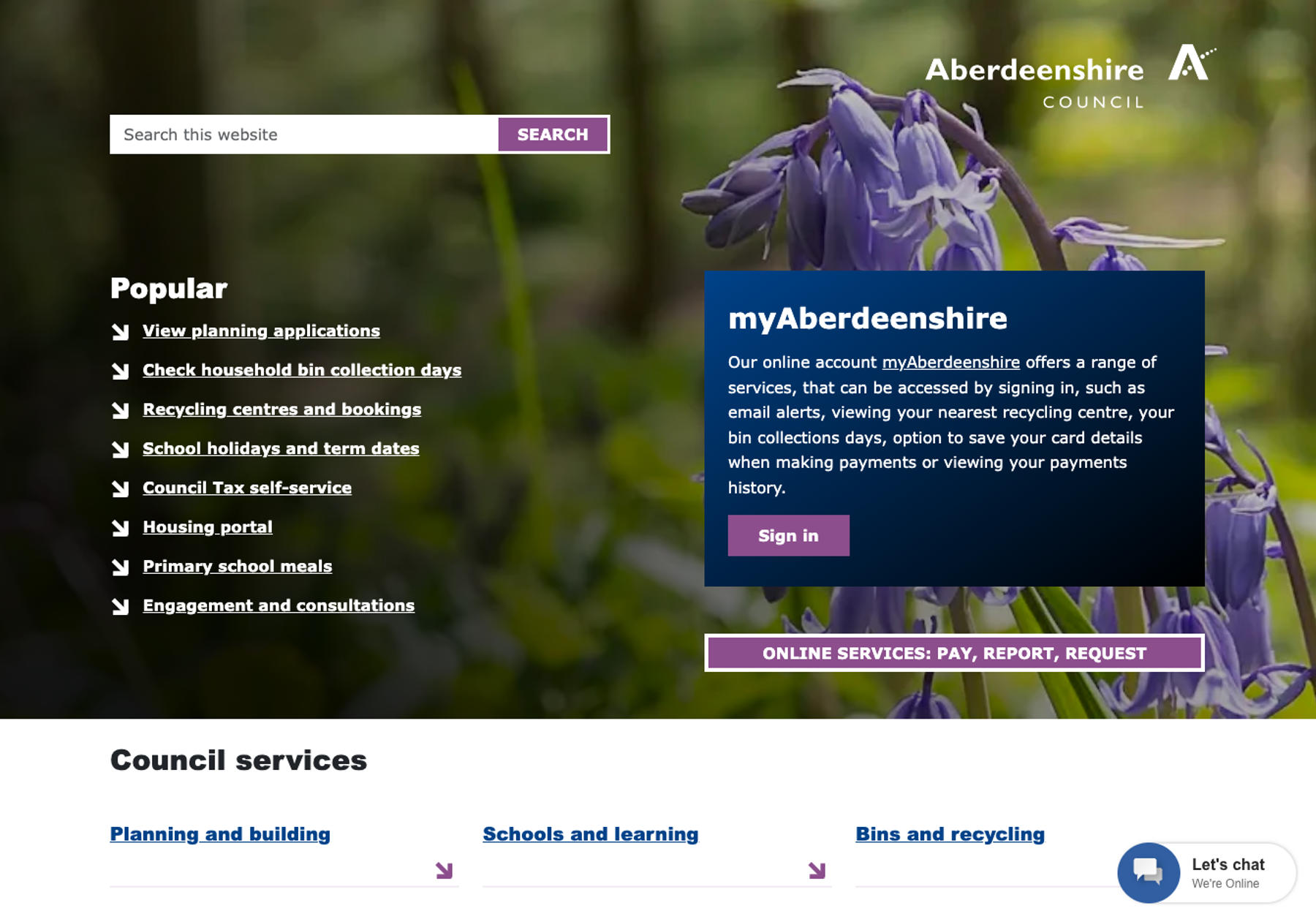 Aberdeenshire Council Digital Services Transformation